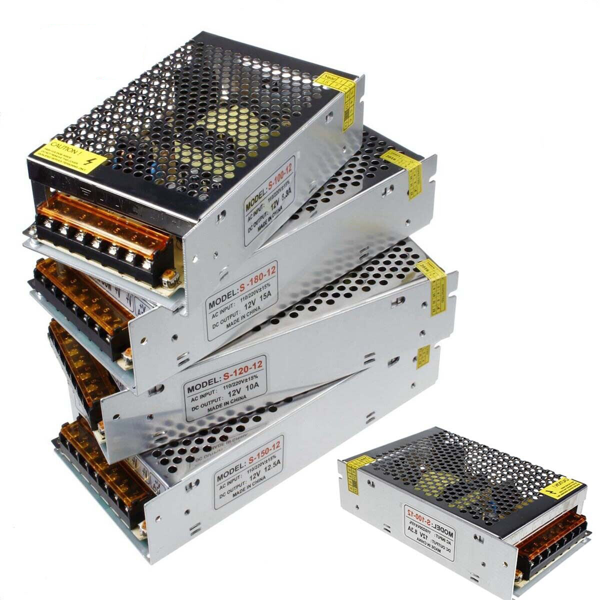 AC 110-240V TO DC 12V/24V 5A/10A/15A/20A/30A Transformer Regulated Pow – edaymore